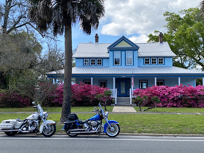 Azaleas frame this classic Florida home in explosive pink&mdash;proof that Old Florida charm still exists beyond the condo canyons of Miami and Orlando.