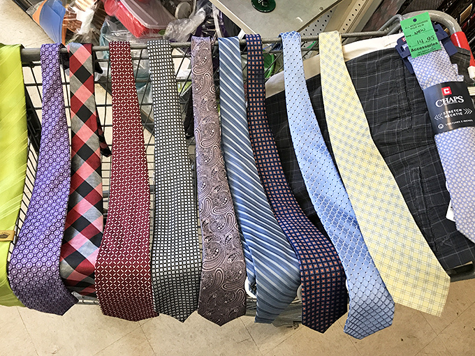 Tie collection that would make any corporate warrior weep with joy. Silk, polyester, patterns, and solids &ndash; neckwear for every personality and occasion.