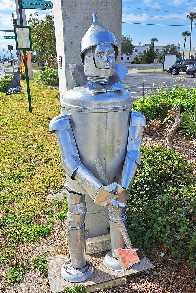 Still waiting for his oil can, but his heart's been here all along.