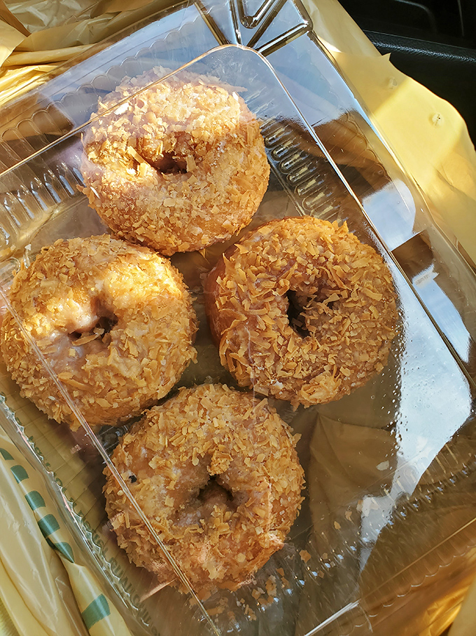 Toasted coconut donuts that make you question why you've wasted time on lesser breakfast pastries your entire life.