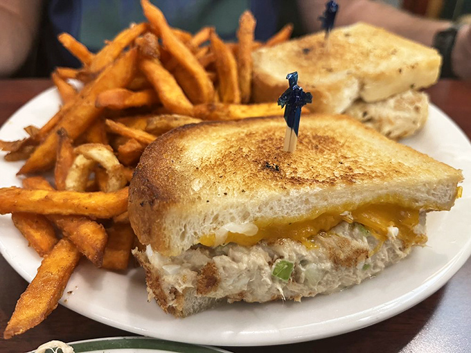 The tuna melt that proves sometimes the simplest pleasures are the most profound life experiences.
