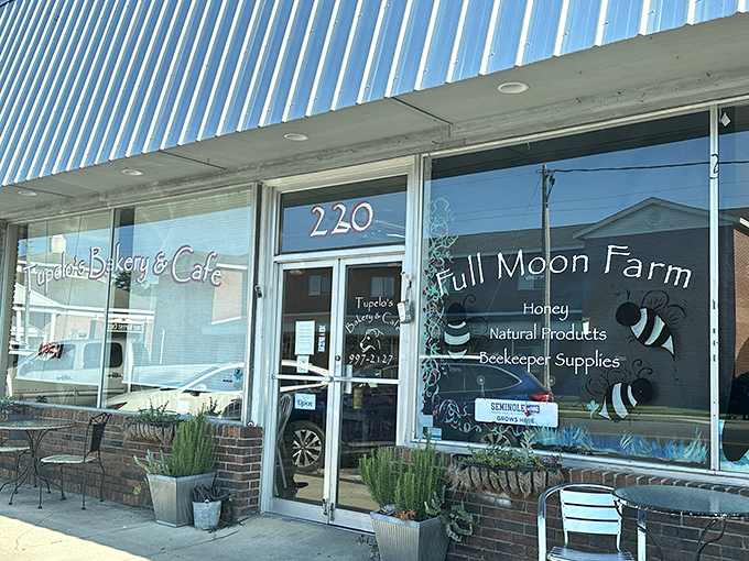 Tupelo's Bakery & Cafe shares space with Full Moon Farm's honey operation, proving that in Monticello, sweet collaborations happen naturally.