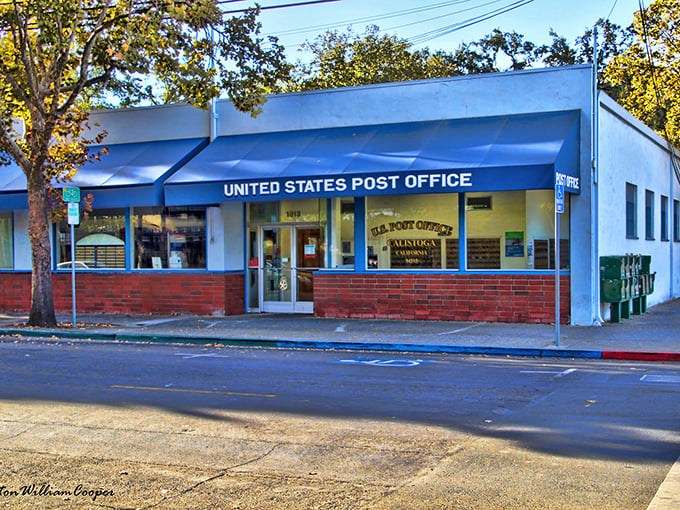 Even the post office in Calistoga has character &ndash; because when you're mailing home wine, the building should have personality too.