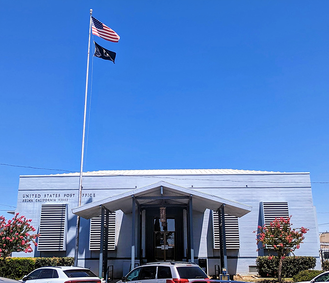 Selma's Post Office maintains that mid-century architectural charm, a daily destination where neighbors still bump into each other and catch up.