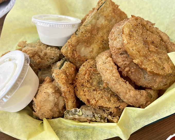 Golden-fried vegetables that make you question everything you thought you knew about eating healthy. These aren't just mushrooms&mdash;they're little flavor bombs.