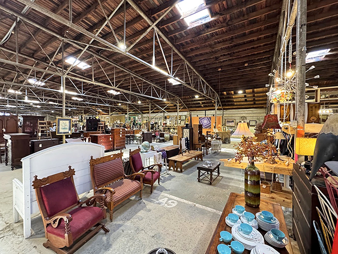 The vastness of the space hits you immediately—cathedral-like ceilings hovering over islands of history waiting to be explored.