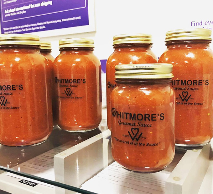 Bottles of that magical elixir they call "gourmet sauce" - liquid gold that makes everything it touches exponentially better.