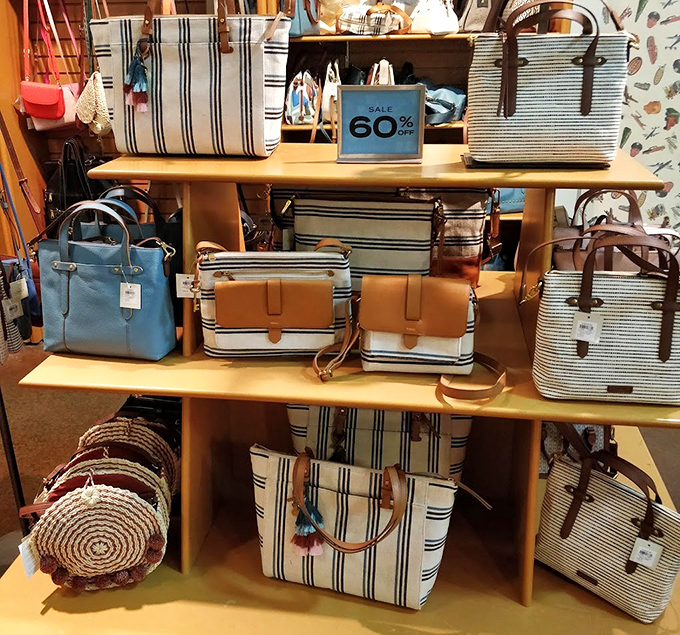 Handbag heaven with stripes that mean business. At 60% off, these aren't just purses &ndash; they're investment pieces with immediate returns.