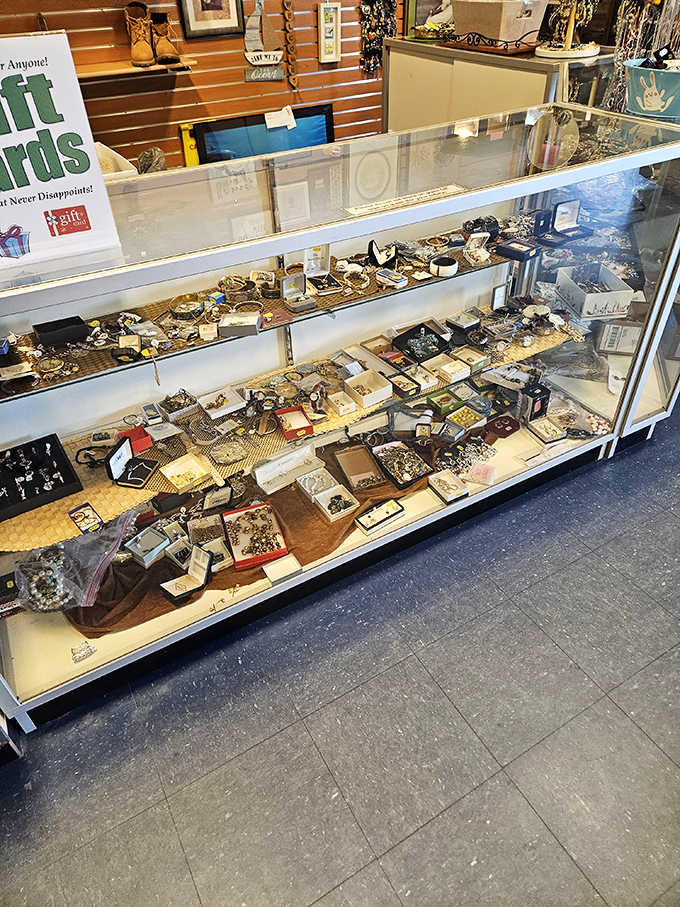 The jewelry counter &ndash; where someone's discarded accessories become your "Where did you find that amazing piece?" conversation starter.