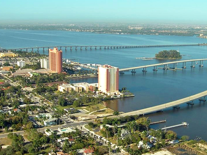 From above, Fort Myers reveals its waterfront advantage&mdash;where bridges connect communities and waterways create natural boundaries and playgrounds.