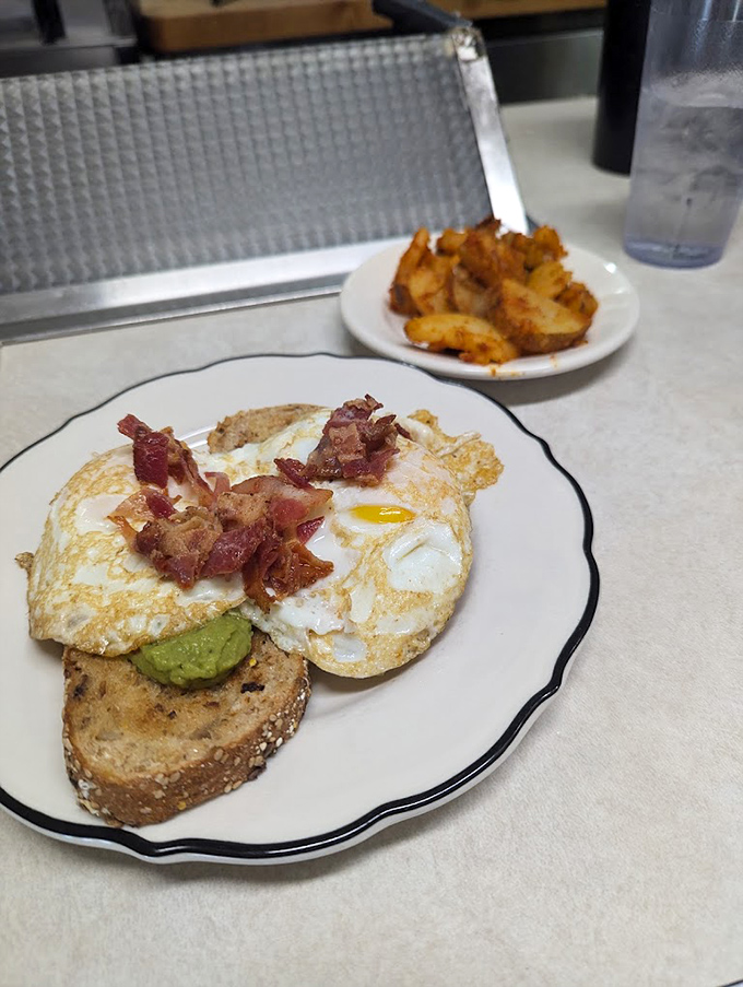 When millennials meet old-school diner magic – avocado toast that would make both generations stand up and applaud.