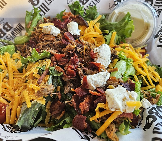 Even the salads get the barbecue treatment &ndash; a garden party crashed by smoky meat and bacon that turns virtue into indulgence.