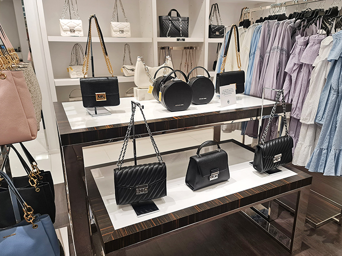 Designer handbags whisper sweet temptations from their perfectly curated display cases and shelves.