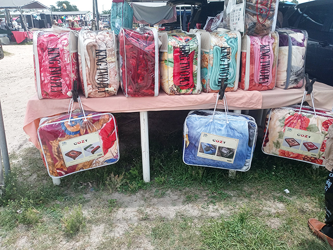 Bedding bonanza! These colorful comforters and cozy quilts promise dreams as bright as their patterns&mdash;all vacuum-sealed for your carrying convenience.