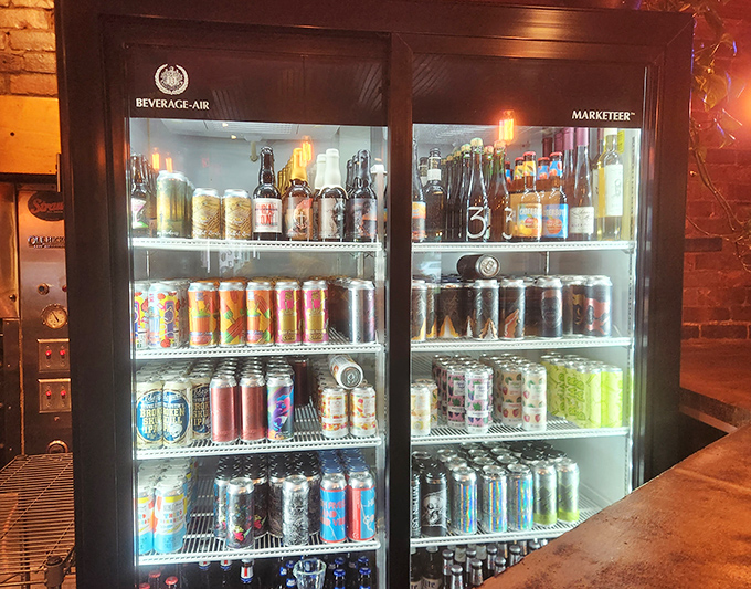 The craft beer selection proves that great barbecue deserves equally thoughtful beverage companions. Your taste buds will write thank-you notes. 