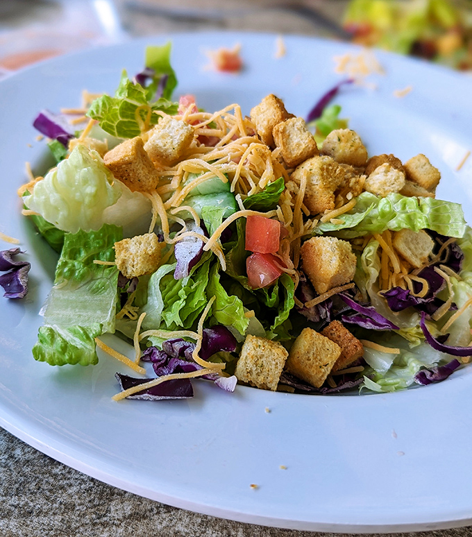 A salad that knows its role &ndash; fresh, crisp, and colorful, providing the perfect intermission between acts of seafood indulgence.