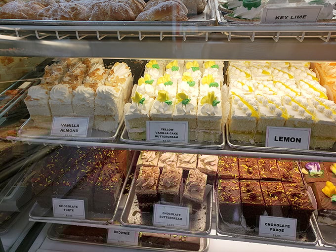 Layer cakes that make grocery store versions look like sad science experiments. Each slice is architectural precision meets flavor explosion.