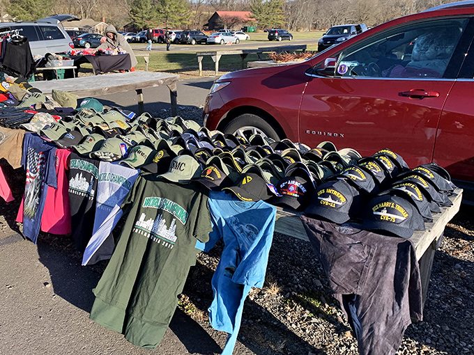 Representing hometown pride with caps and tees. The perfect souvenirs that say "I've been there" without the tourist markup!