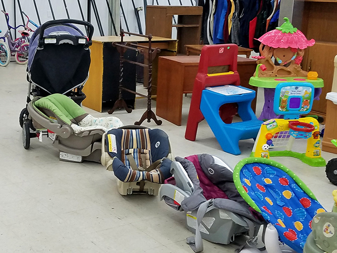 Baby gear galore—because infants outgrow everything faster than you can say "I just paid full price for that car seat yesterday."