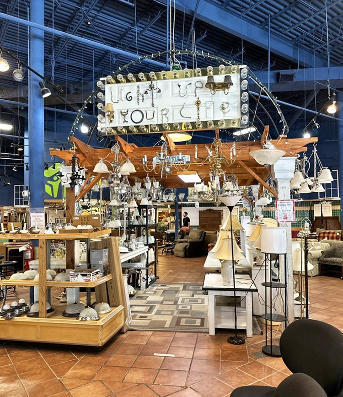 The "Light Up Your Life" section dazzles with possibilities. That statement chandelier you never knew you needed? It's probably hanging right here.