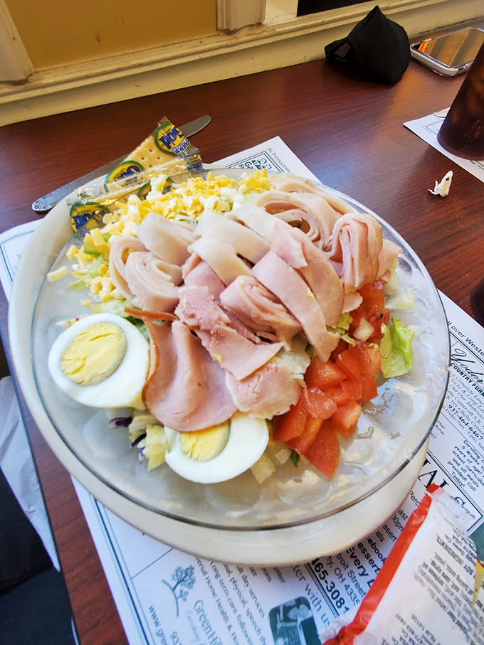 This chef salad isn't messing around &ndash; it's what happens when vegetables and protein have a beautiful reunion on your plate.