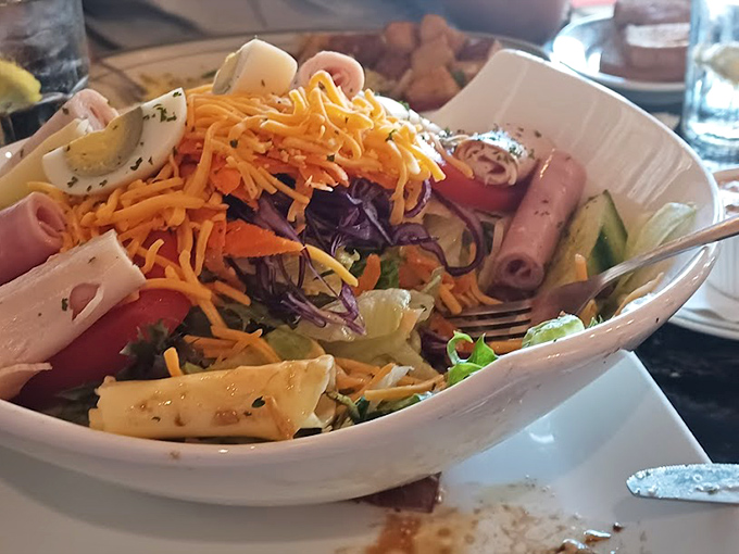 A chef salad that actually satisfies&mdash;proof that "eating light" doesn't have to mean leaving hungry or sacrificing flavor.