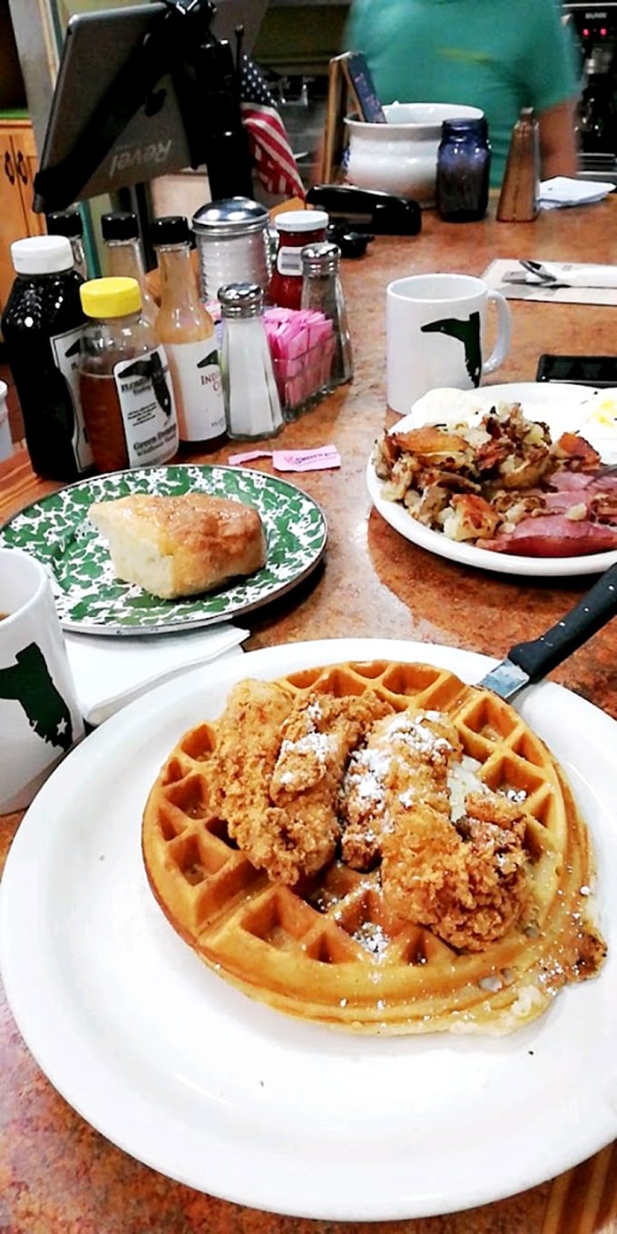 Chicken and waffles: the breakfast-lunch hybrid that proves some of the best relationships are the unexpected ones.