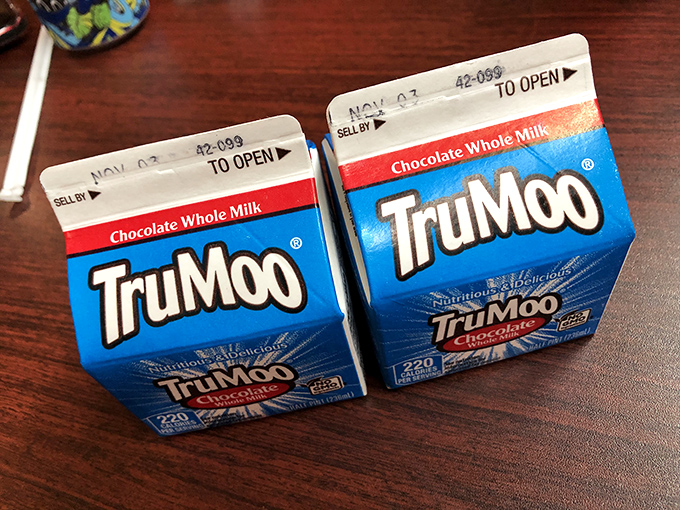 TruMoo chocolate milk: the unexpected but perfect companion to spicy burgers. Like finding your soulmate in the dairy aisle.