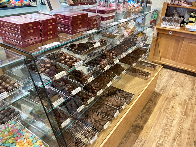 The chocolate display case&mdash;where adults press their noses against glass just like they did as children. Some things you never outgrow. 
