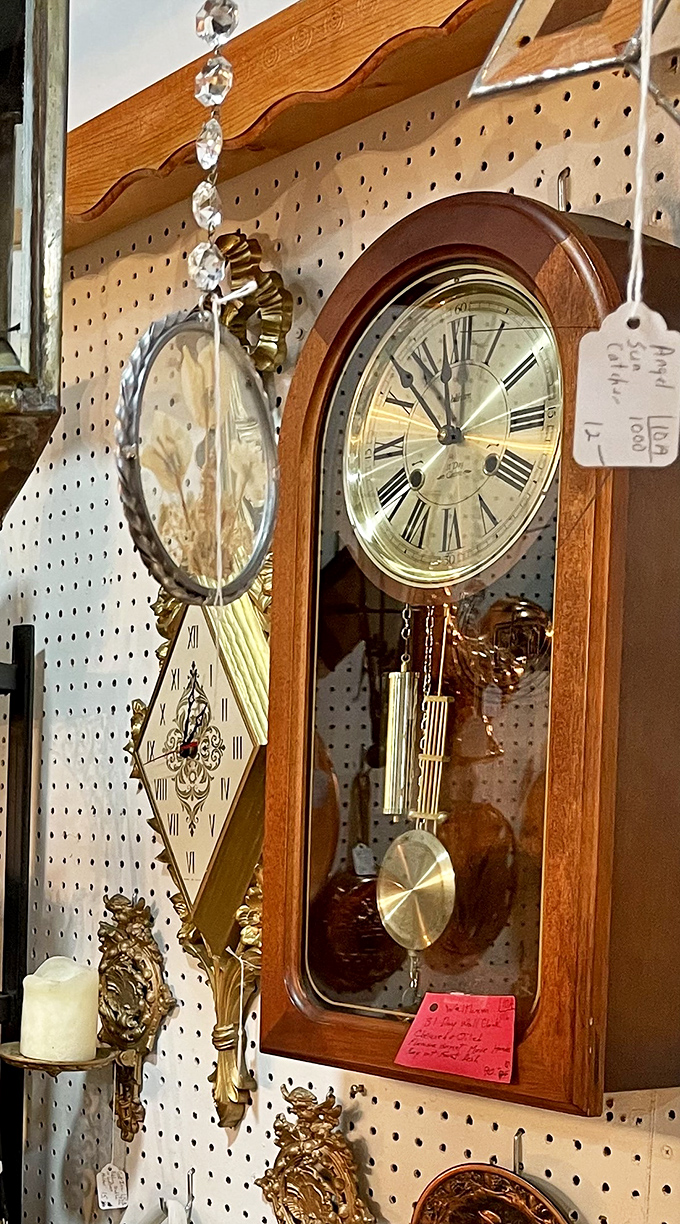 These aren't just timepieces; they're functioning pieces of history. That pendulum has been swinging since before your parents were born.