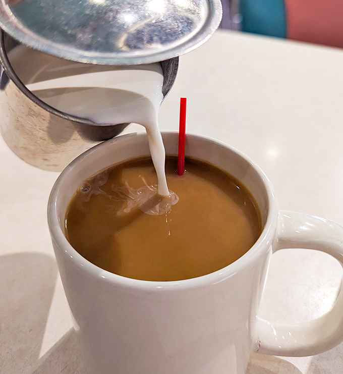 Coffee at Pamela's&mdash;nothing fancy, just the perfect diner brew that somehow tastes better than what you make at home. Every. Single.