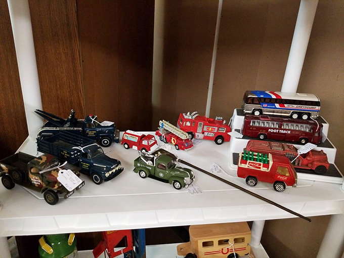 These miniature vehicles tell big stories. Each tiny fire truck and tow truck represents some collector's childhood dream preserved in die-cast metal.