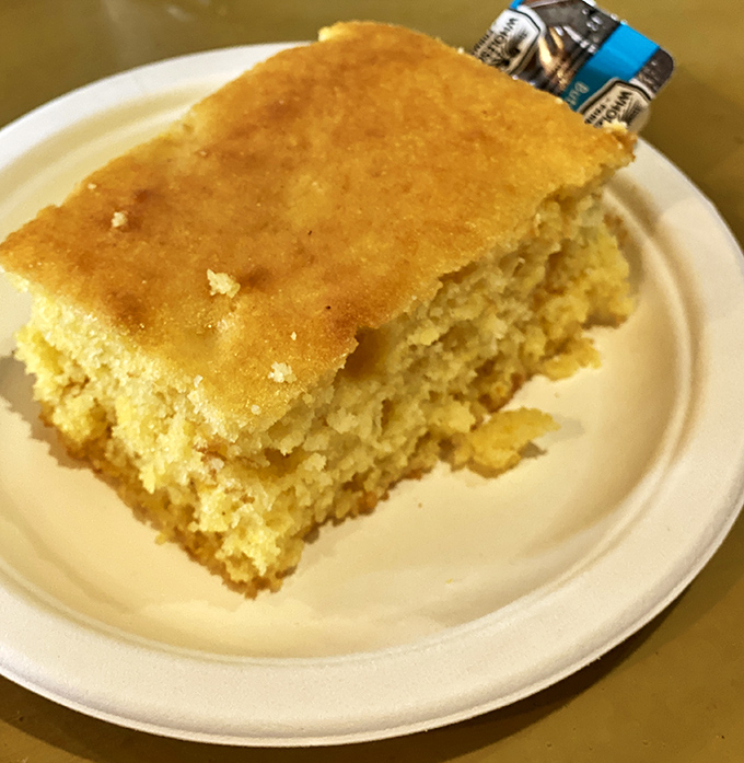 Cornbread so moist and golden it deserves its own spotlight&mdash;the perfect supporting actor to the barbecue's starring role.