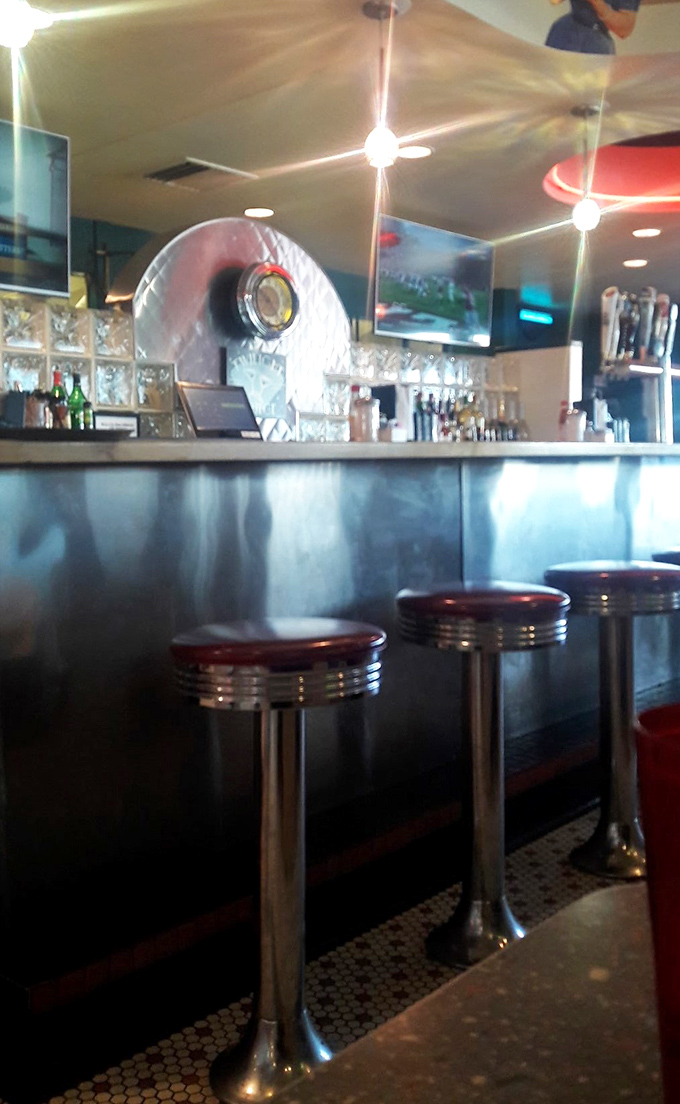 The counter seating&mdash;that quintessential diner feature&mdash;invites solo diners to perch on chrome stools for front-row views of short-order magic.
