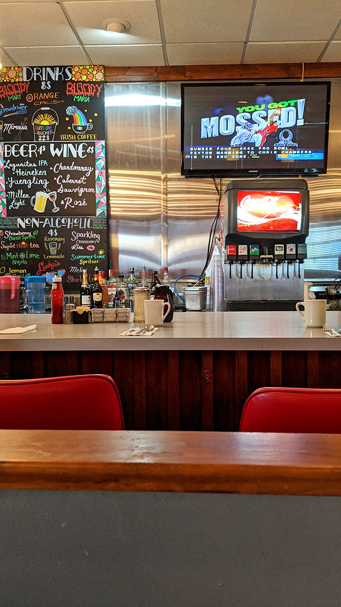 Counter seating where conversations flow as freely as the coffee and stories are shared over breakfast.