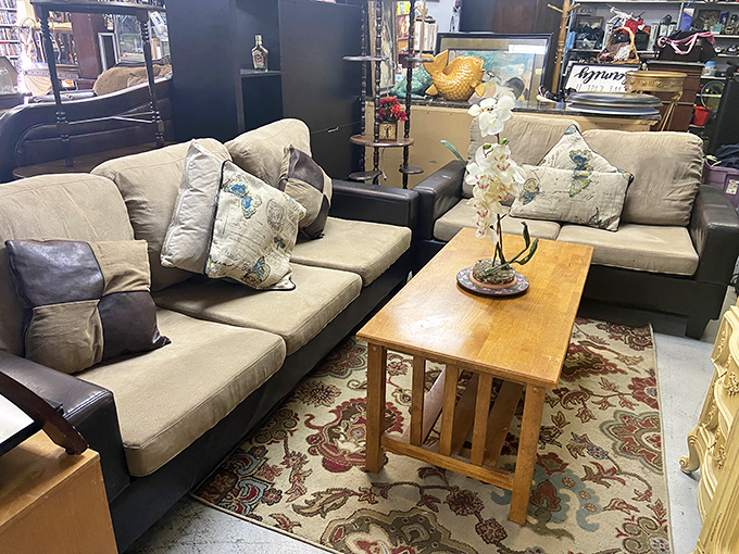 Living room vignettes that whisper, "Come, sit, stay awhile," without shouting, "I cost three months' salary."