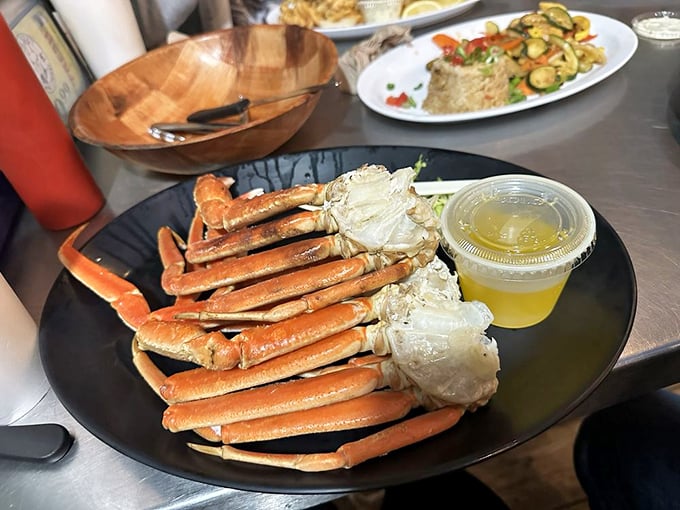 Snow crab legs that make you wonder why you ever bothered with those fancy seafood restaurants that charge triple and deliver half the flavor.