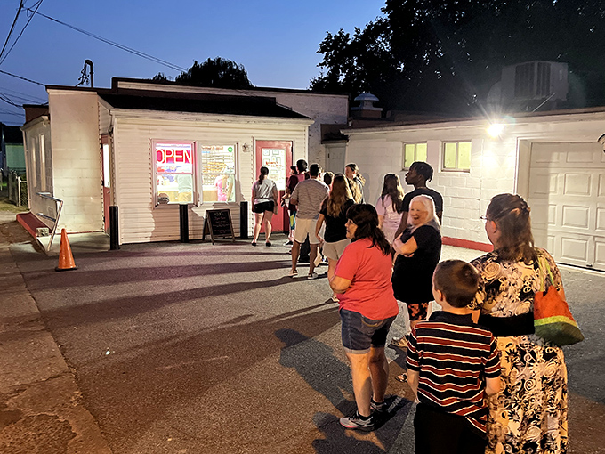 The nighttime pilgrimage to Krumpe's&mdash;where families, friends, and strangers unite in the universal language of "I need a donut right now."