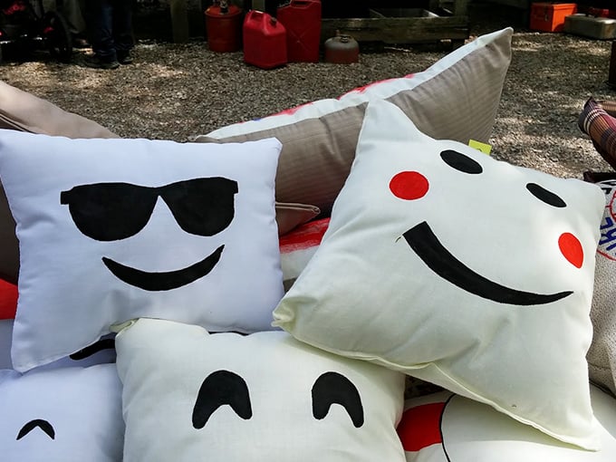 Emoji pillows before emojis existed! These expressive cushions bring personality to any couch&mdash;the original way to "react" to guests before smartphones.