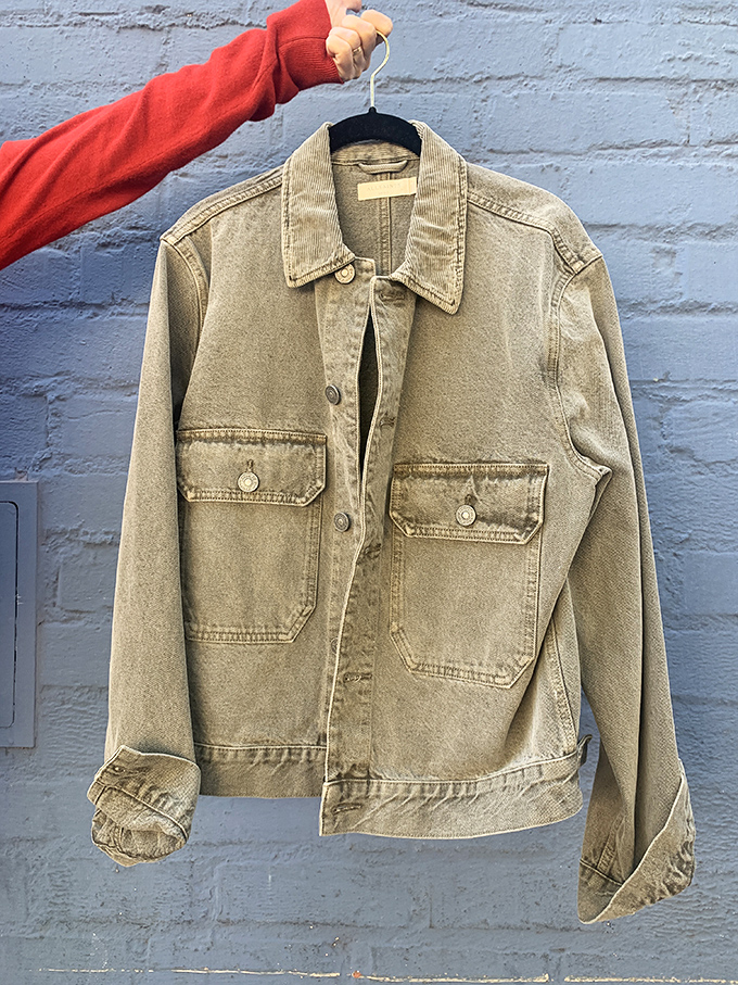 Denim that's done the work: This perfectly worn-in jacket has already survived the awkward breaking-in period, leaving you with just the good part.