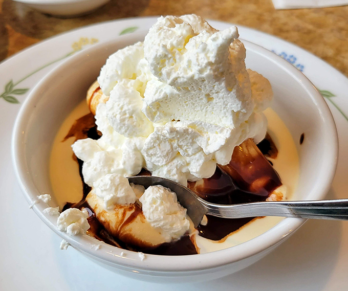 A hot fudge sundae that takes you straight back to childhood &ndash; when dessert was the ultimate reward and calories didn't exist.