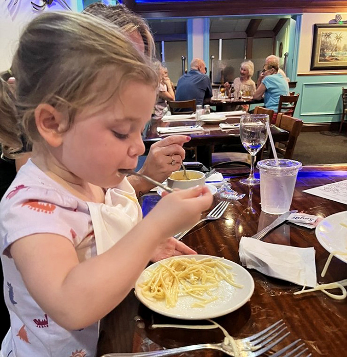 Even the youngest diners know good pasta when they see it. Starting the next generation of food enthusiasts one buttered noodle at a time.