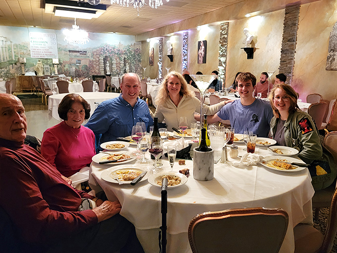 Multi-generational gatherings around white-clothed tables prove that nothing brings families together quite like the promise of exceptional Italian food.