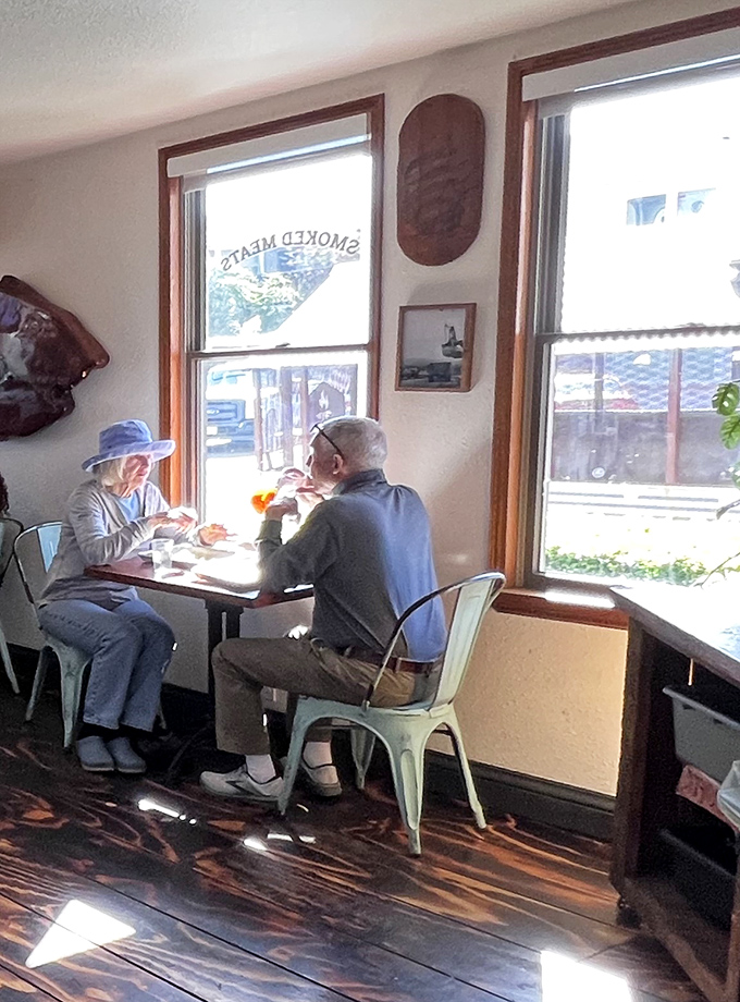 Locals know the best tables are by the window, where coastal light illuminates your feast and you can plot which meats to try next.