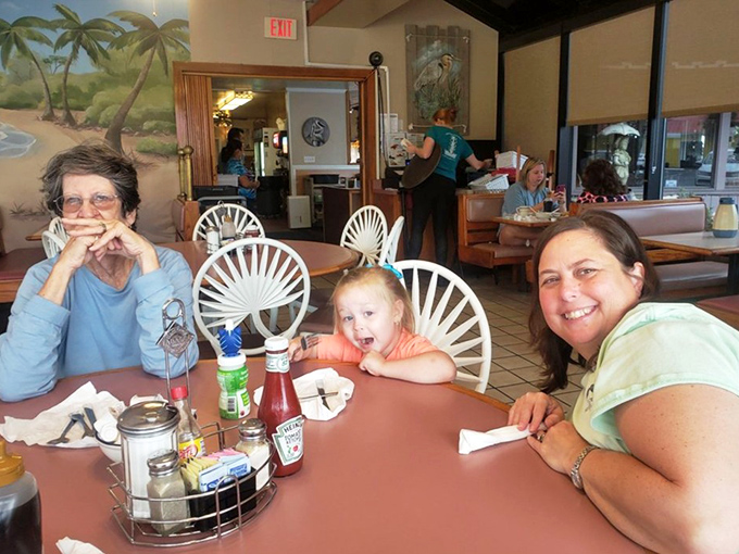 Three generations sharing breakfast and memories&mdash;the true magic of places like Dino's isn't just on the plate.