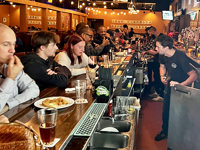 The bar scene buzzes with the energy of locals who've found their happy place&mdash;a symphony of clinking glasses and cheese-induced conversation.