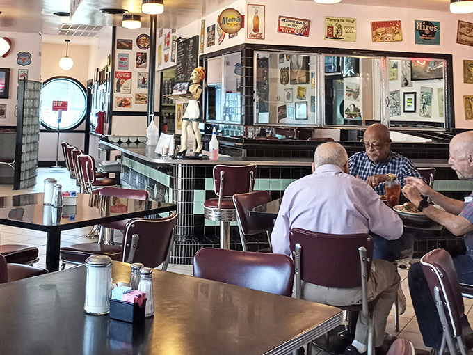 The counter seating&mdash;where strangers become friends and regulars are treated like royalty. Diner diplomacy at its finest.