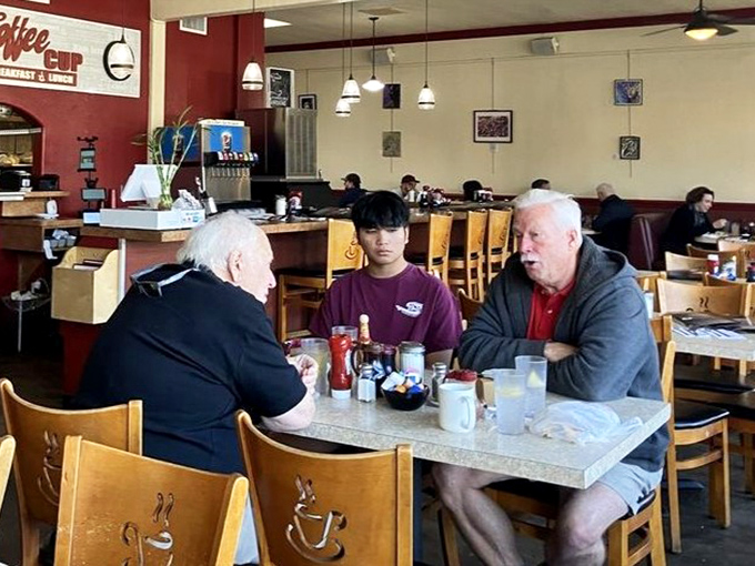 Regulars solving world problems over endless refills &ndash; democracy in action, one cup at a time.