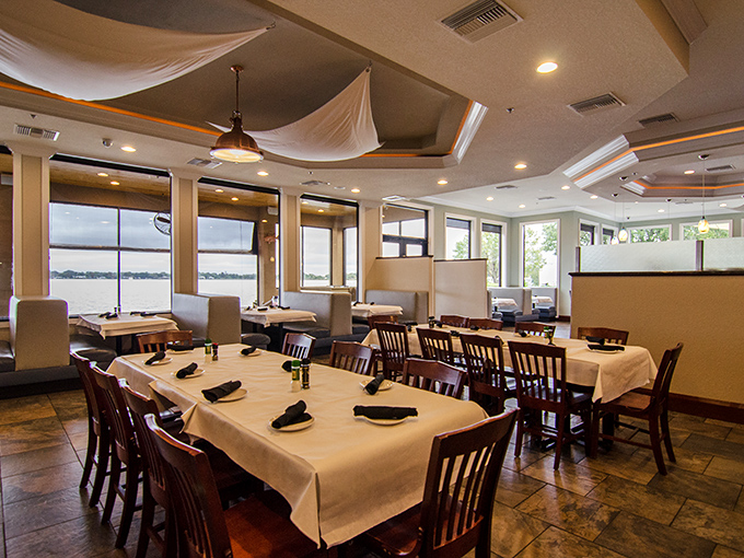 Waterfront dining where the view competes with the food for your attention – spoiler alert: they both win.