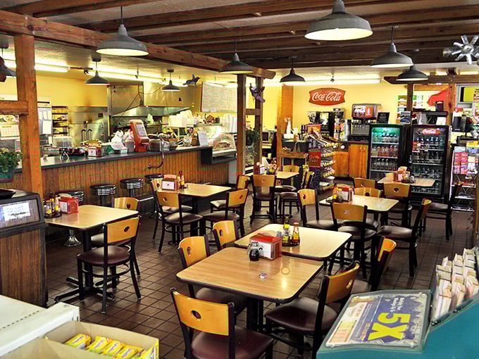 The dining room&mdash;where strangers become friends over shared bottles of sauce and mutual appreciation for what's happening in the kitchen.